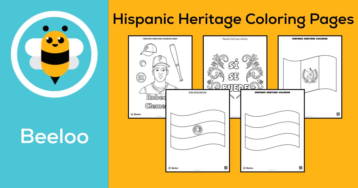 Hispanic Heritage-themed Coloring Pages • Beeloo Printable Crafts and ...
