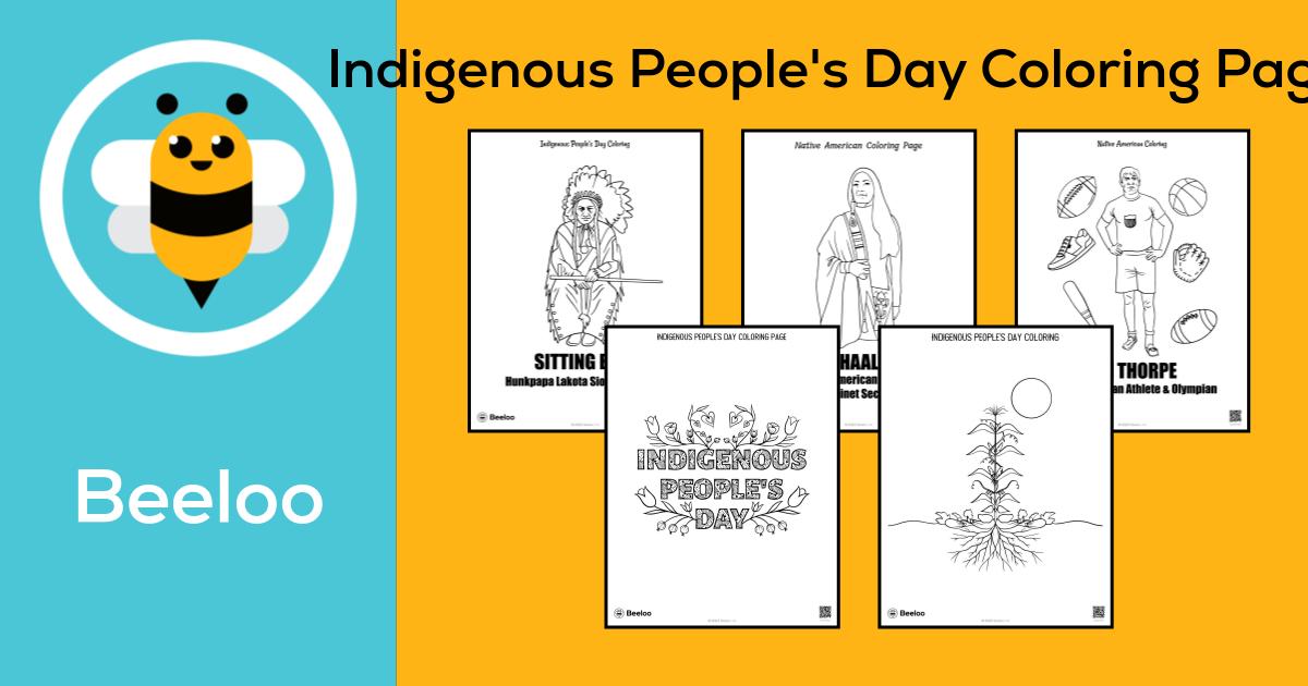 Indigenous People's Day-themed Coloring Pages • Beeloo Printable Crafts ...