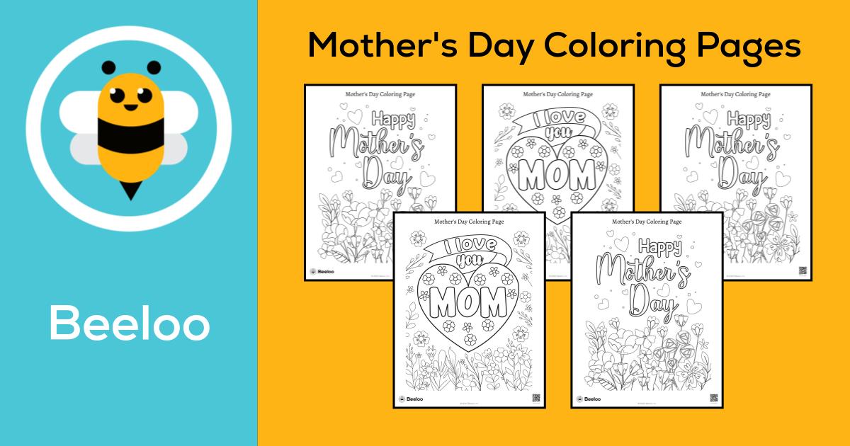 Mother's Day-themed Coloring Pages • Beeloo Printable Crafts and ...
