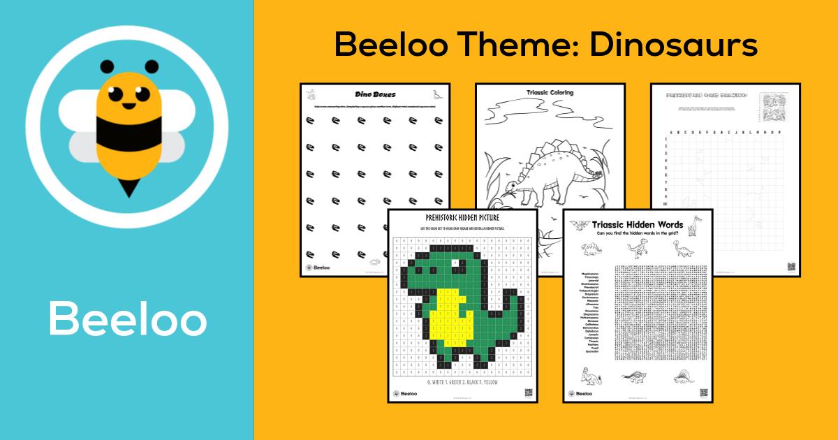 Dinosaur-themed Printables • Beeloo Printable Crafts and Activities for ...