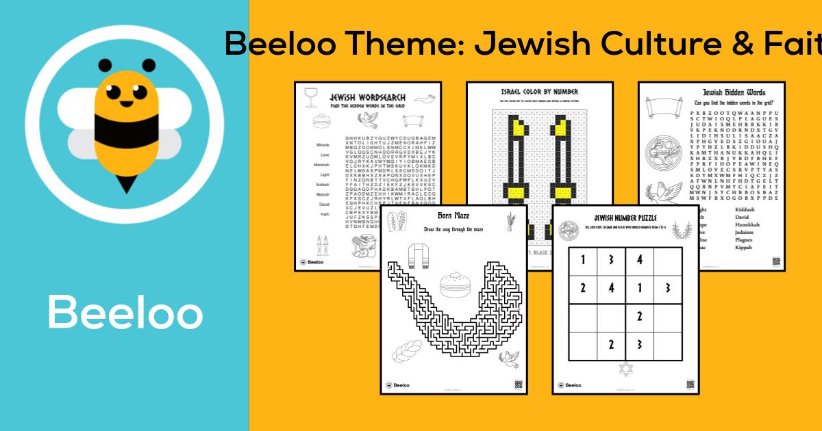 Jewish-themed Printables • Beeloo Printable Crafts and Activities for Kids